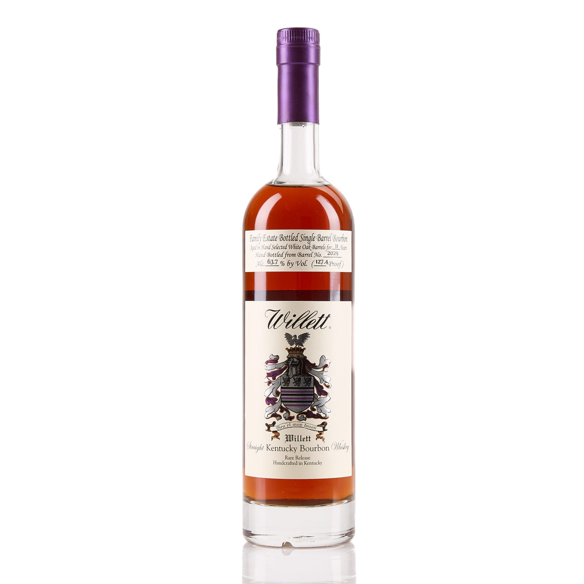 WILLETT FAMILY ESTATE 11 YEAR BOURBON FOLSOM PRISON BOOZE #2029 750 mL ...