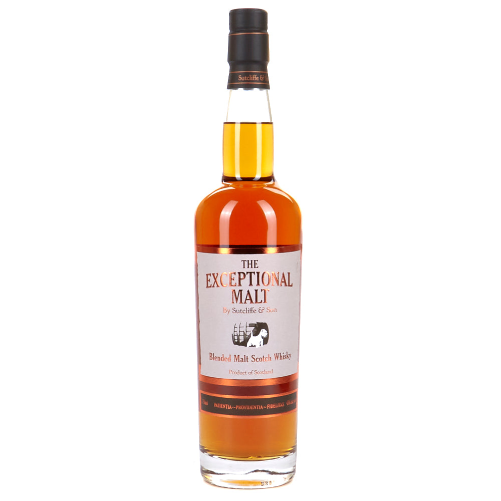 THE EXCEPTIONAL MALT BY SUTCLIFFE & SON BLENDED MALT SCOTCH WHISKY 750 ...